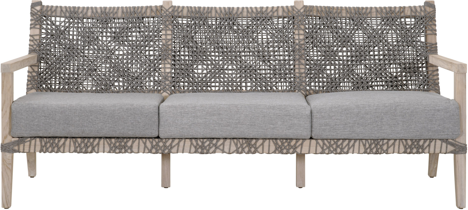 Woven Costa Outdoor 77 Inch Sofa In Dove and Grey by Essentials For ...