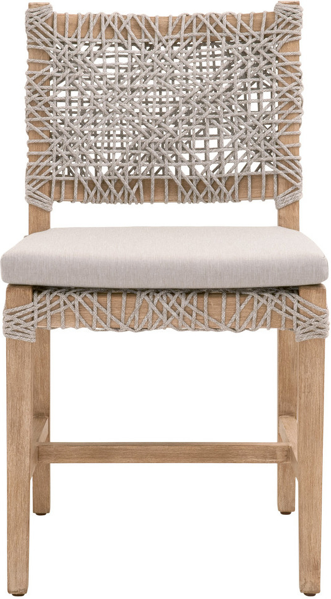 Woven Costa Dining Chair Set of 2 In Pumice and Natural Gray by ...