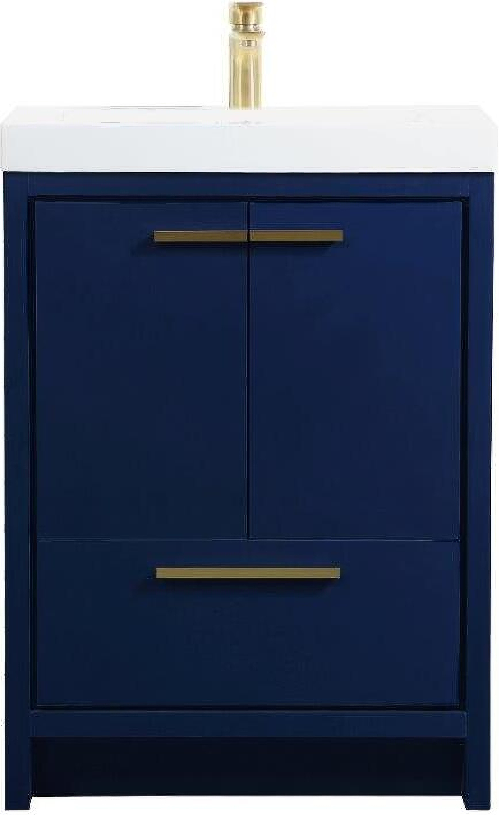 Wyatt 24 Inch Single Bathroom Vanity In Blue by Elegant Lighting ...
