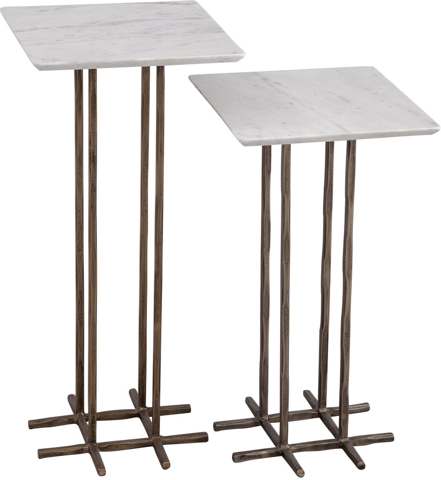 Xavier Accent Table Set of 2 In White by Bassett Mirror Company ...