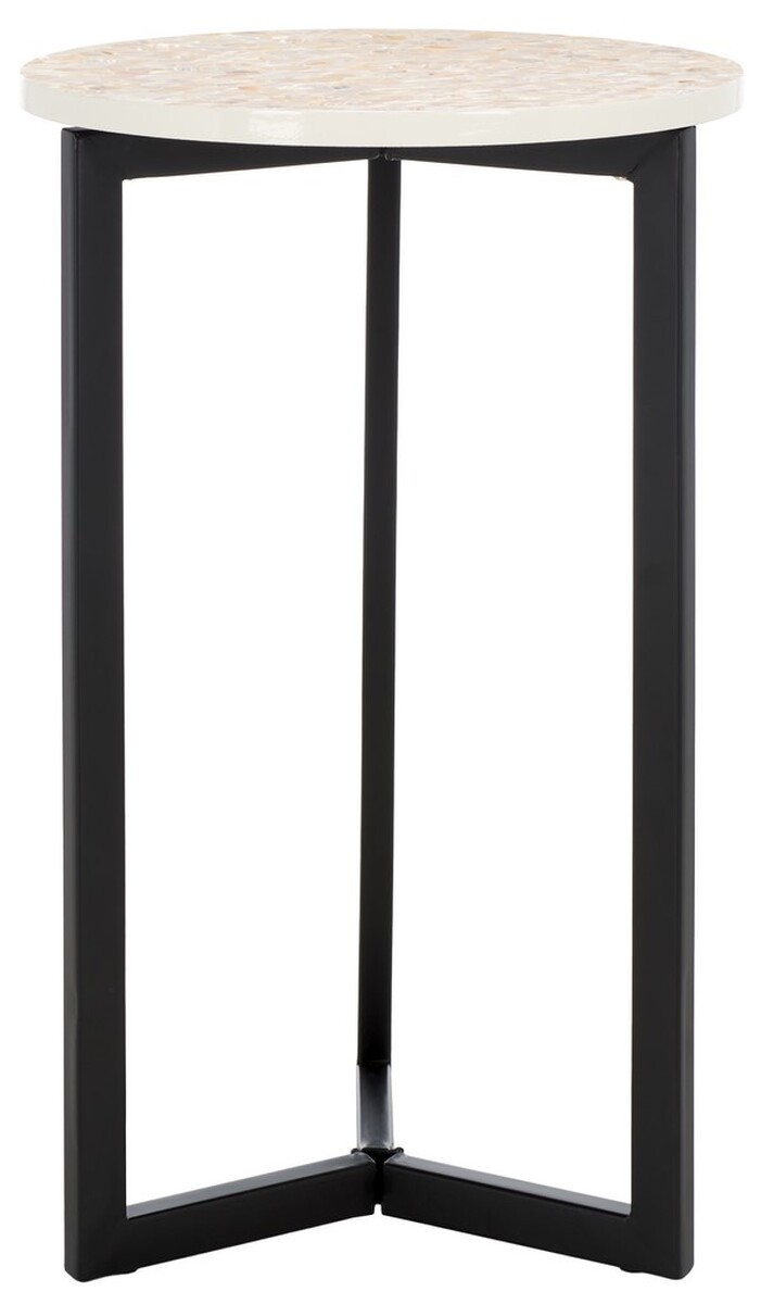 Zaira Cream End Table by Safavieh | 1StopBedrooms