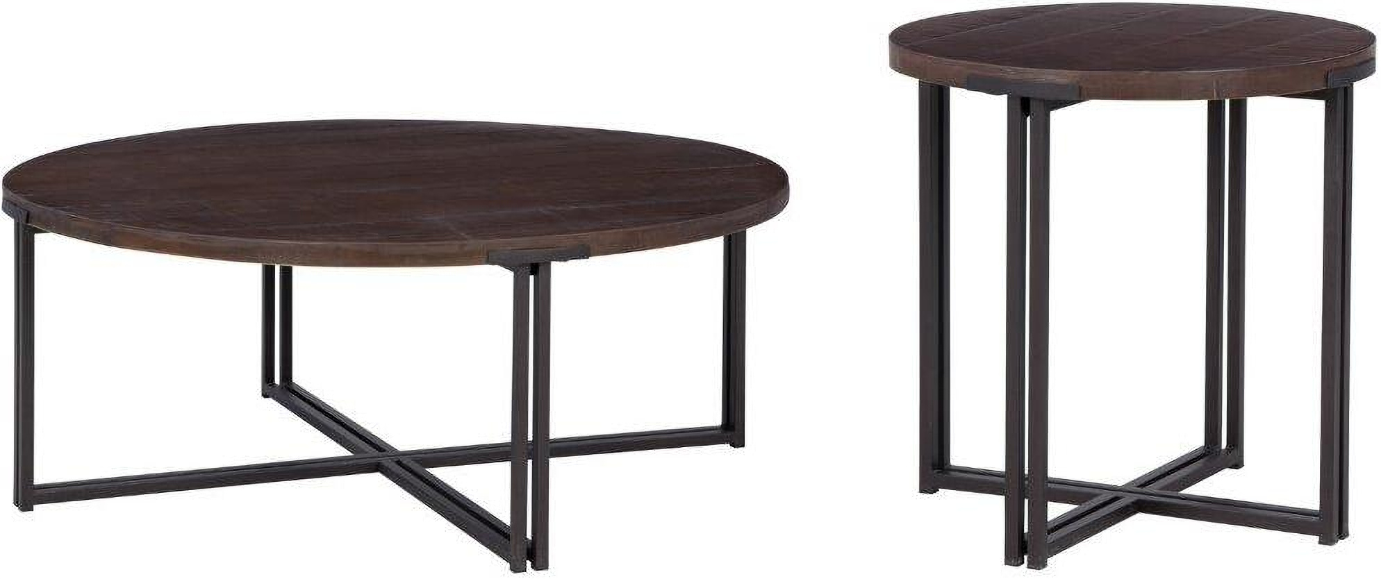 Zander Occasional Table Set In Dark Brown by Aspenhome | 1StopBedrooms