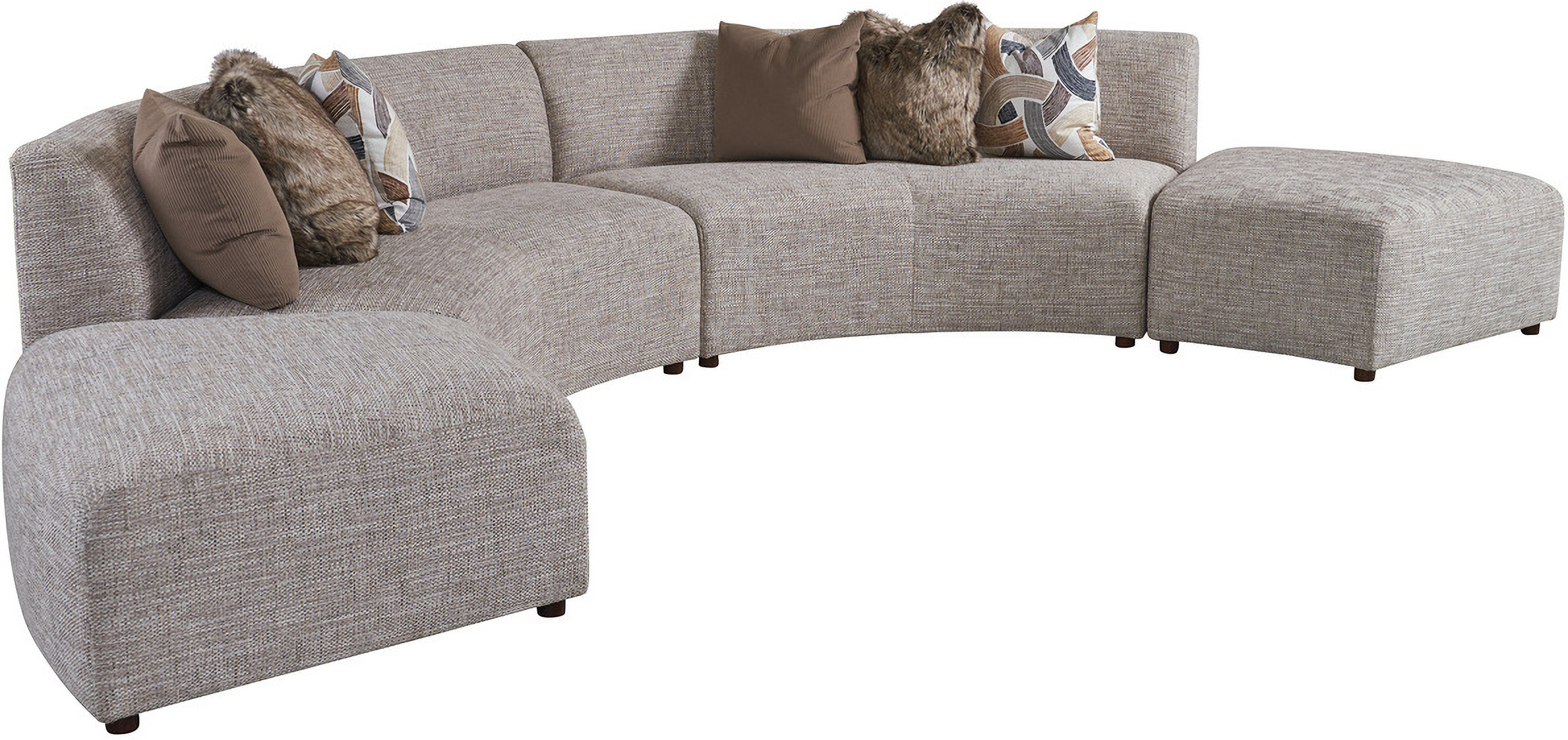 Zanzibar Alston Sectional In Taupe by Lexington | 1StopBedrooms