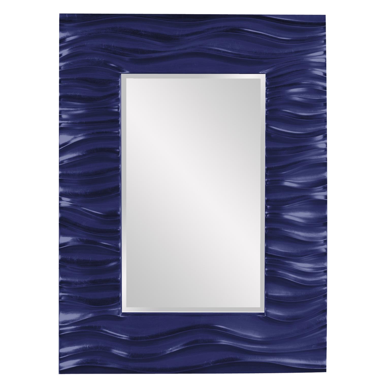 Zenith Mirror In Glossy Navy by Howard Elliot | 1StopBedrooms