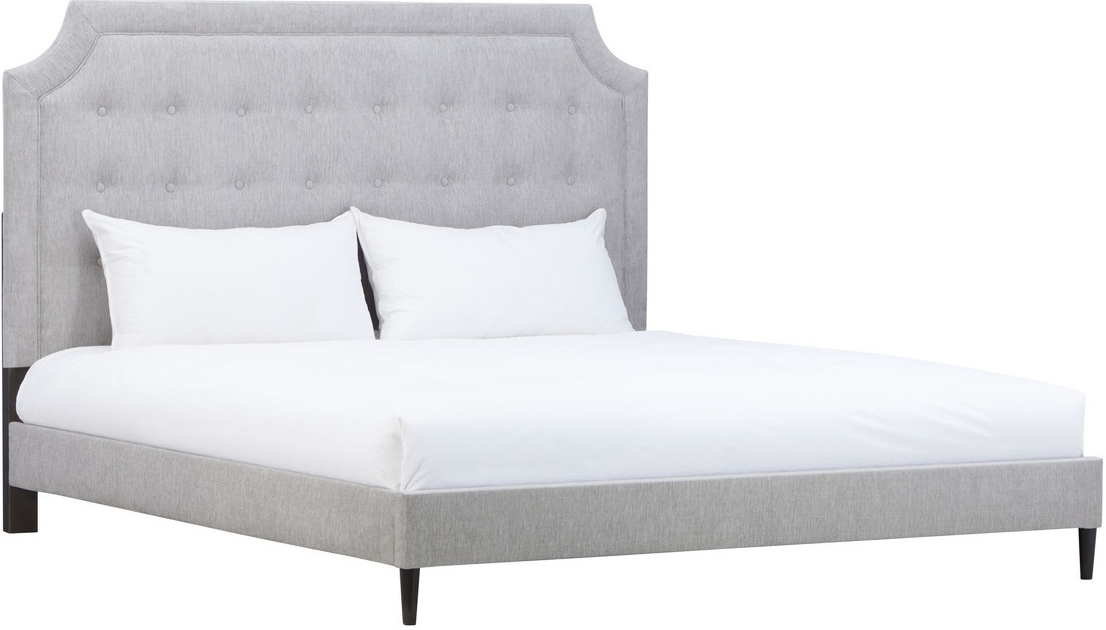 Zest King Upholstered Bed With Welt In Light Grey by Caracole ...