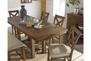 Moriville Extendable Counter Height Dining Room Set by Ashley Furniture ...