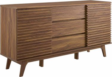 Render Walnut 63 Inch Sideboard Buffet Table or TV Stand by Modway 1StopBedrooms