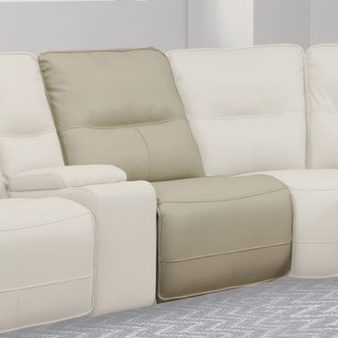 Spartacus Oyster Power Reclining Sectional with Power Headrest by ...