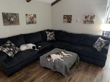 Lavernett 3 Piece Sectional In Charcoal by Ashley Furniture 1StopBedrooms
