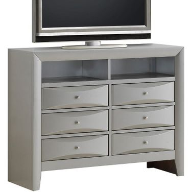 Grey media chest store