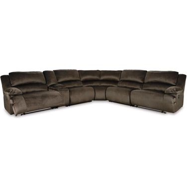 Clonmel charcoal small console reclining laf sectional store