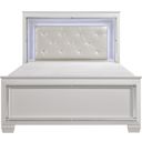 Allura White Panel Bedroom Set w/ LED Lighting by Homelegance ...