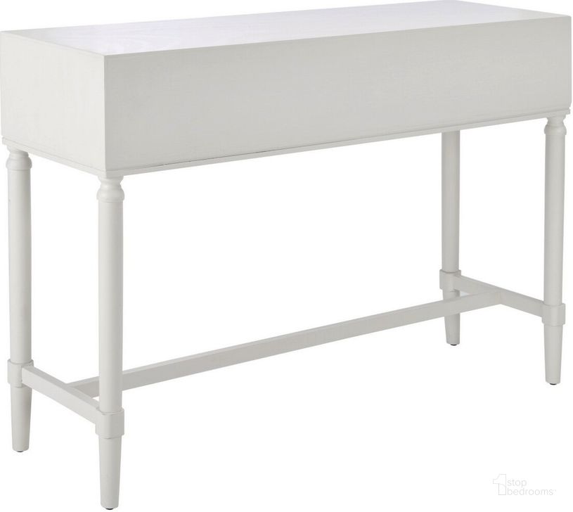 Aliyah 4Drw Console Table in White by Safavieh | 1StopBedrooms