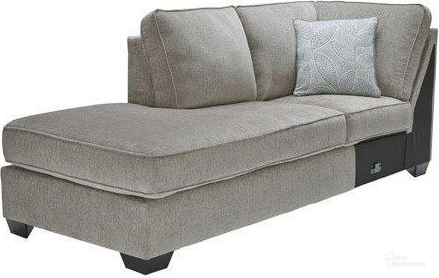 Altari 2-Piece LAF Sectional with Chaise In Alloy by Ashley Furniture ...