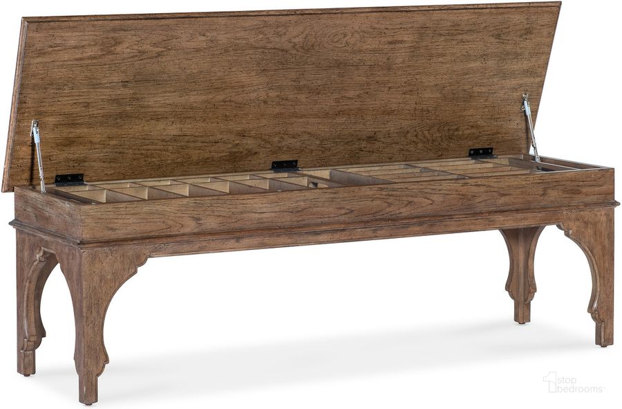 Americana Bed Bench In Brown by Hooker | 1StopBedrooms