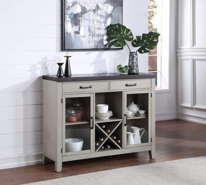 Hyland 7Pc Dining Set With Server by Steve Silver | 1StopBedrooms