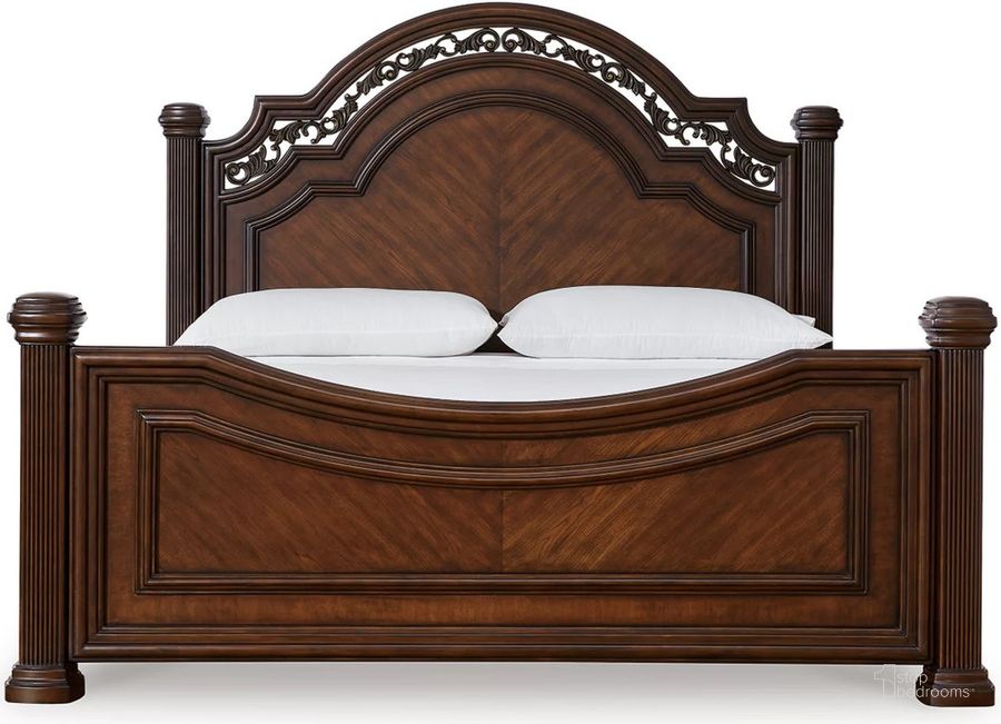 Lavinton California King Poster Bed In Brown by Ashley Furniture ...