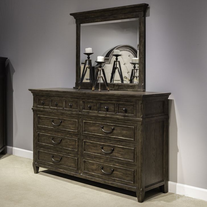 Paradise Valley Saddle Brown Upholstered Panel Bedroom Set by Liberty ...
