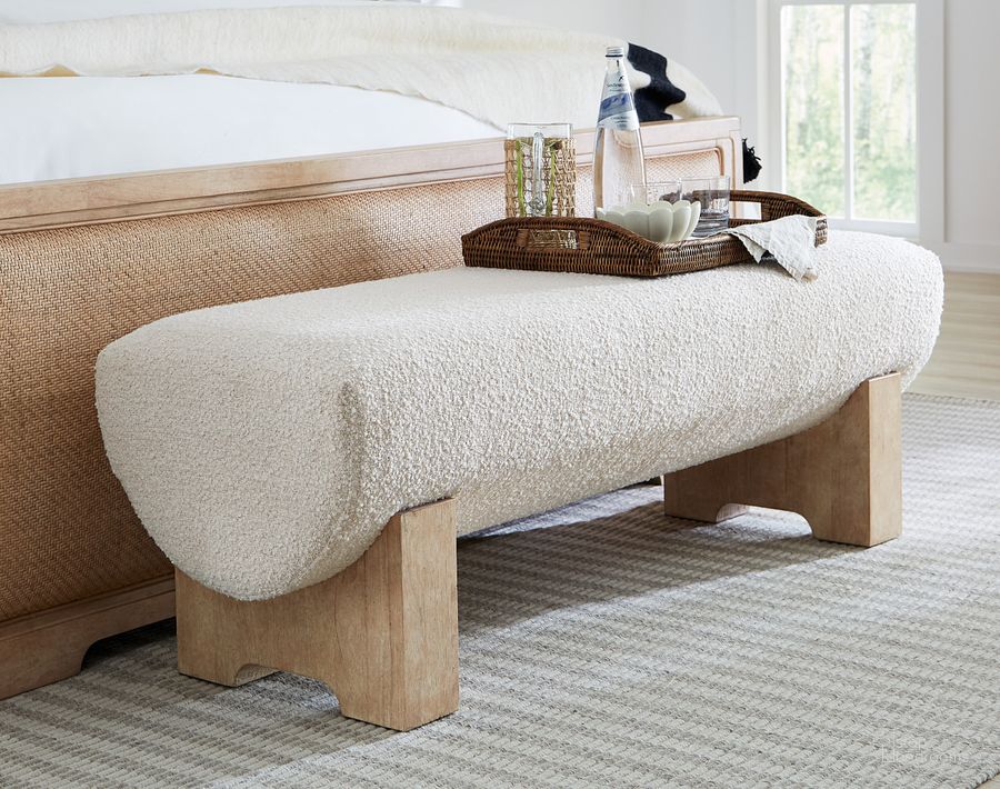 Retreat Bed Bench In Beige by Hooker | 1StopBedrooms