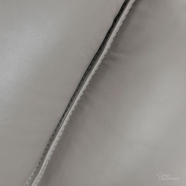 Summit 3 Piece Leather Sectional Sofa In Greige by Armen Living ...