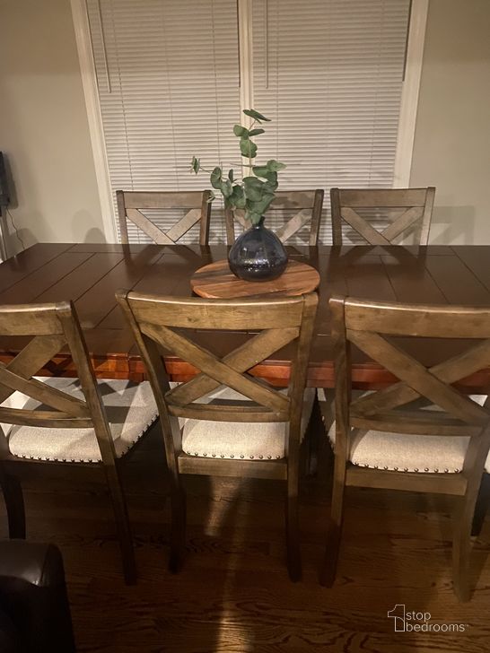 Moriville Extendable Counter Height Dining Room Set by Ashley Furniture ...
