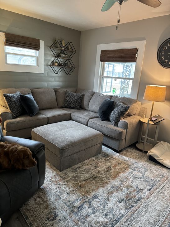 Bovarian 4-Piece RAF Sectional In Stone by Ashley Furniture | 1StopBedrooms