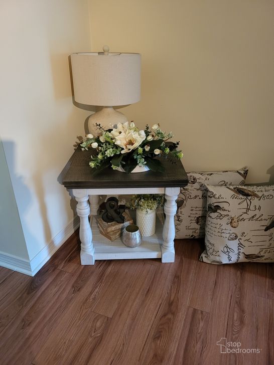 Havalance Gray and White Large Sofa Table by Ashley Furniture ...