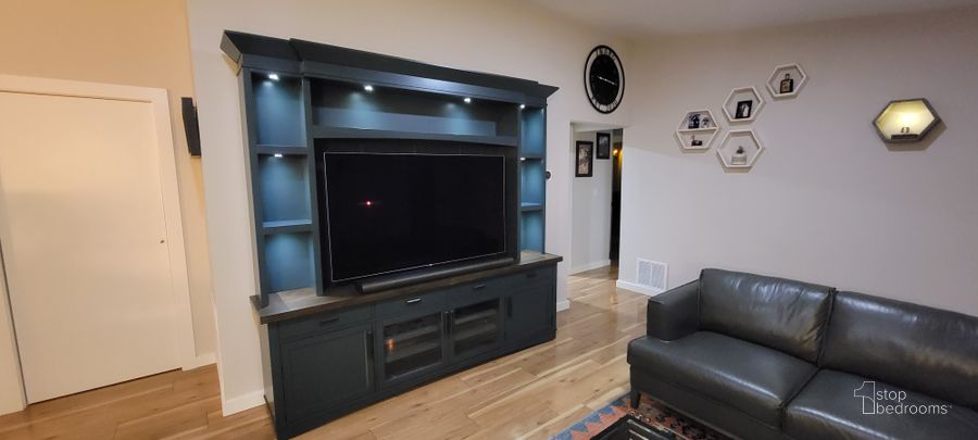 Americana Modern Denim 76 Inch TV Console by Parker House | 1StopBedrooms