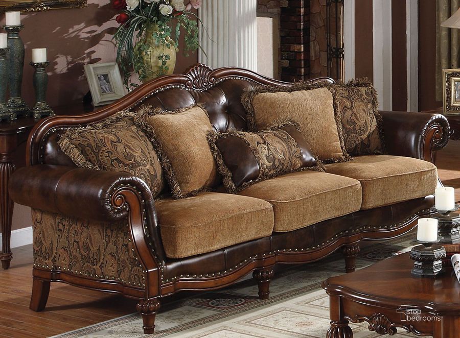 Dreena Two Tone Brown Living Room Set by ACME | 1StopBedrooms