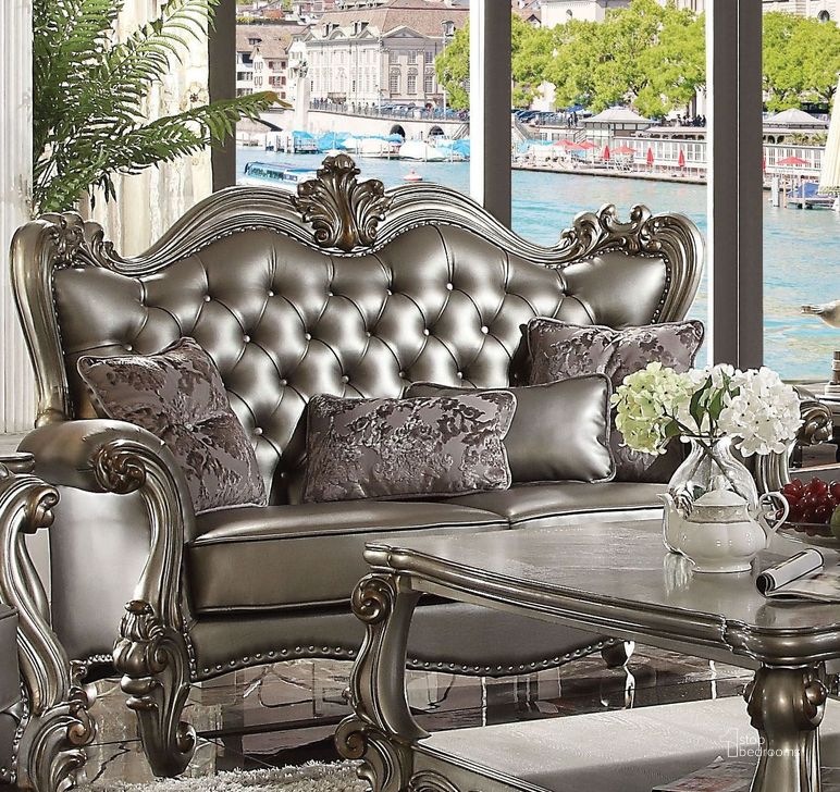 Versailles Silver Antique Platinum Living Room Set by ACME | 1StopBedrooms