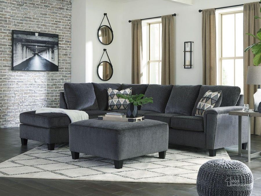 Abinger 2-Piece LAF Sectional In Smoke by Ashley Furniture | 1StopBedrooms