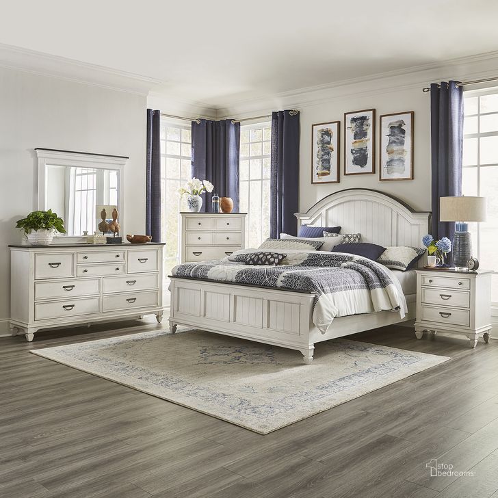 Allyson Park Wire Brushed White 5 Drawer Chest by Liberty | 1StopBedrooms