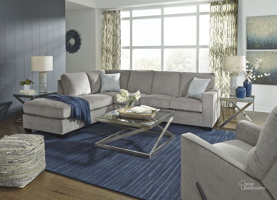 Altari 2-Piece LAF Sectional In Alloy by Ashley Furniture | 1StopBedrooms