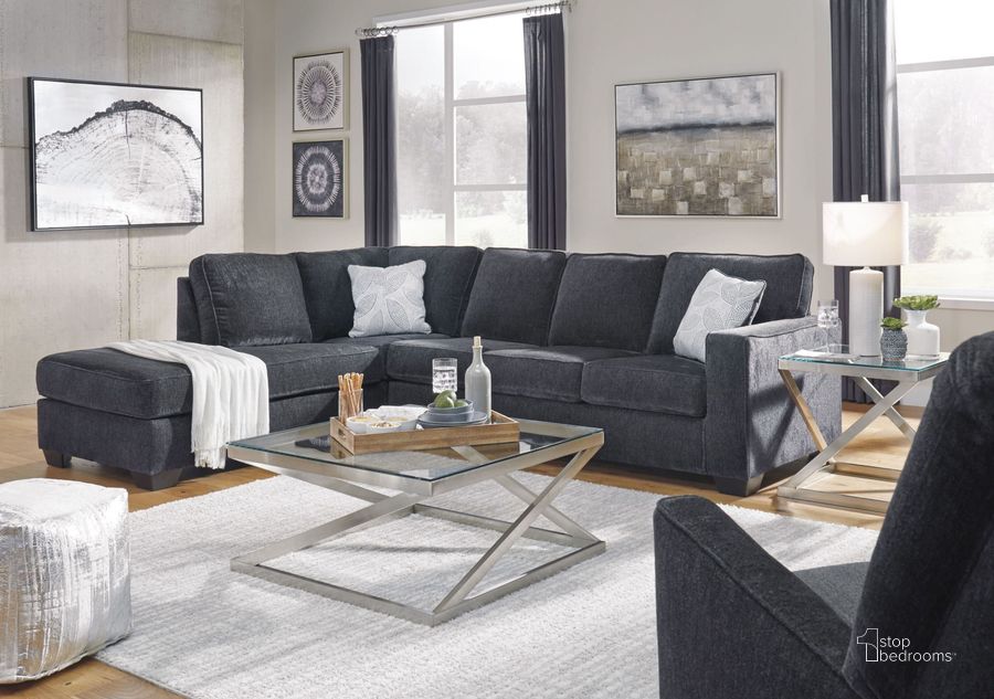 Altari 2-Piece LAF Sectional In Slate by Ashley Furniture | 1StopBedrooms