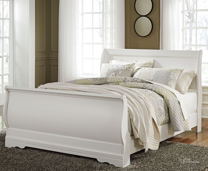 Anarasia White Youth Sleigh Bedroom Set by Ashley Furniture | 1StopBedrooms