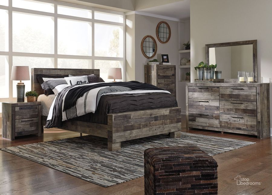 Derekson Gray Panel Bedroom Set by Ashley Furniture | 1StopBedrooms