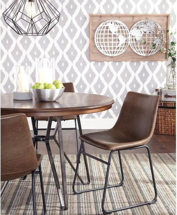 Centiar Two-Tone Brown Round Dining Table by Ashley Furniture ...
