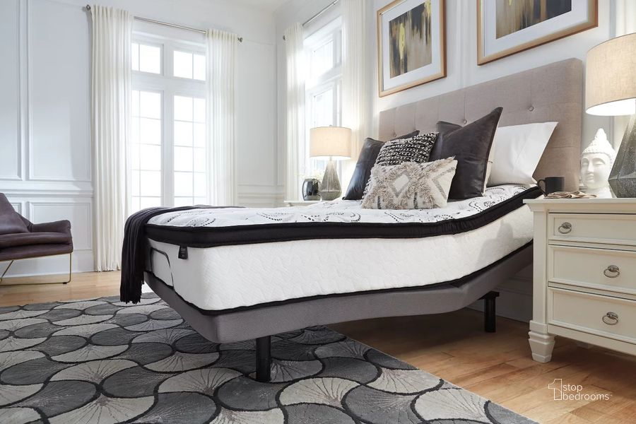 Chime 12 Inch Hybrid White California King Mattress by Ashley Furniture ...