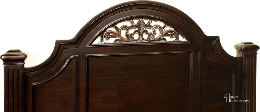 Syracuse Dark Walnut King Poster Bed by Furniture of America ...