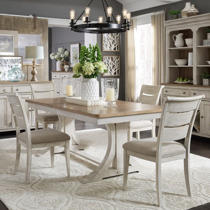Farmhouse Reimagined Antique White Server by Liberty | 1StopBedrooms