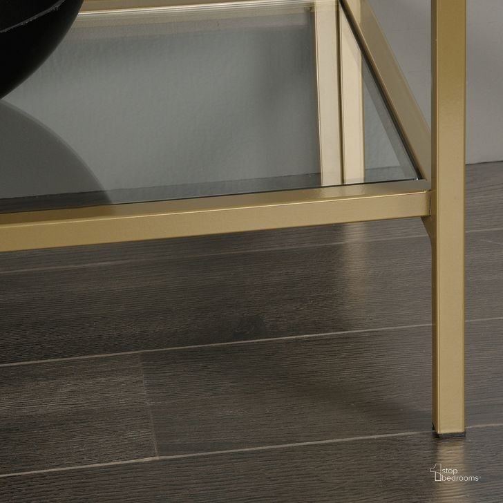International Lux Bookcase In Satin Gold by Sauder | 1StopBedrooms