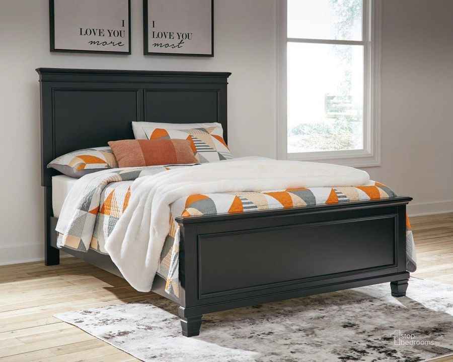 Lanolee Full Panel Bed In Black by Ashley Furniture | 1StopBedrooms