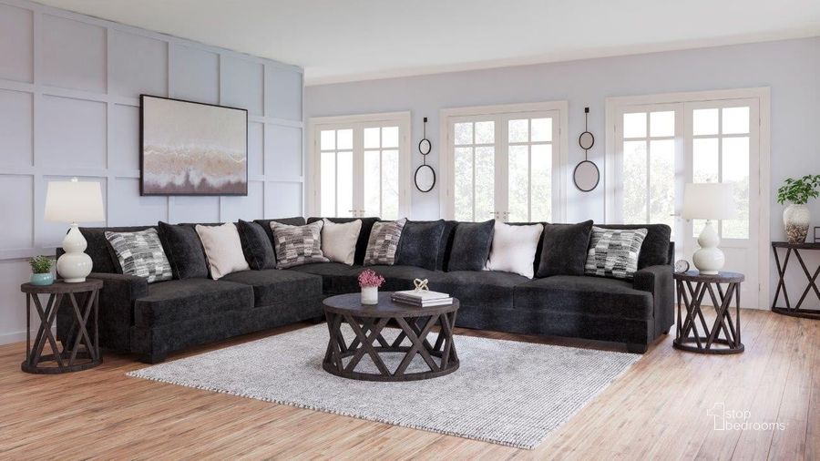 Lavernett 4-Piece Sectional In Charcoal by Ashley Furniture | 1StopBedrooms