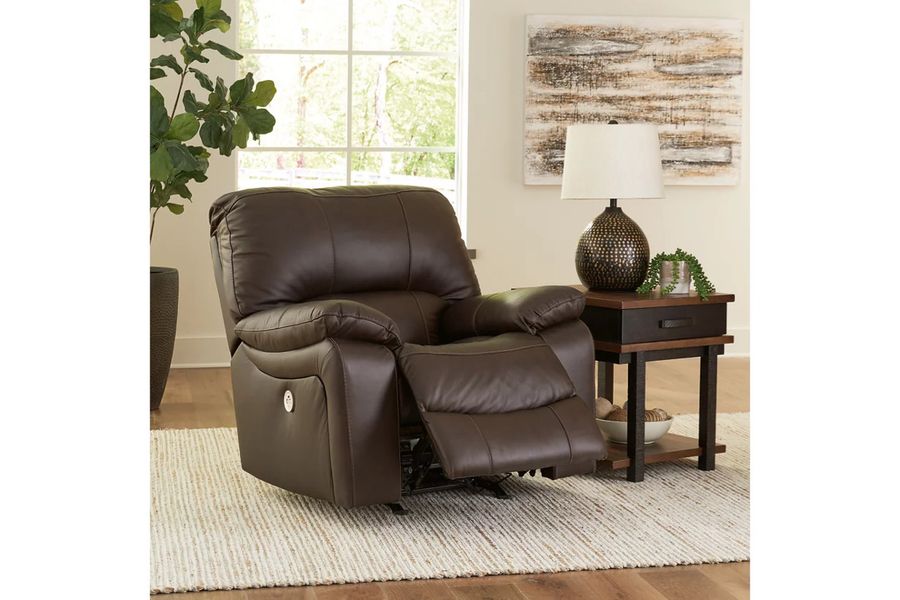 Leesworth Power Rocker Recliner In Dark Brown by Ashley Furniture ...