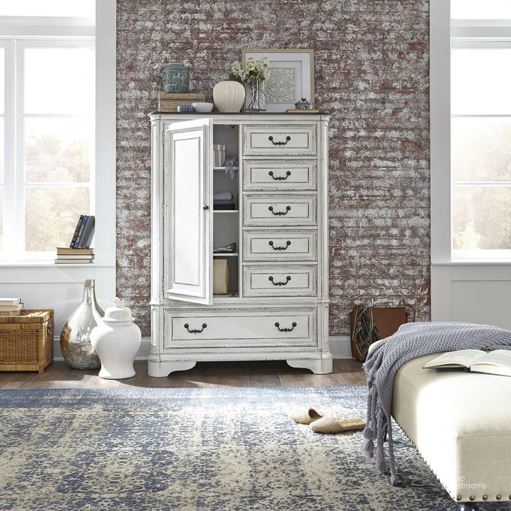 Magnolia Manor Antique White Master Chest by Liberty | 1StopBedrooms