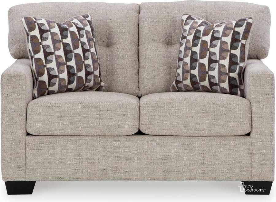 Mahoney Loveseat In Pebble by Ashley Furniture | 1StopBedrooms