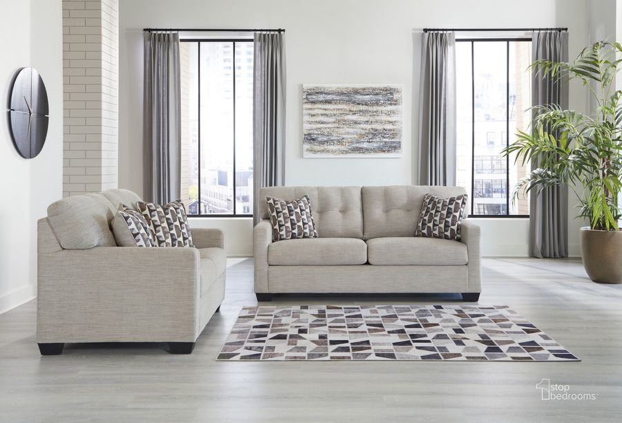Mahoney Sofa In Pebble by Ashley Furniture | 1StopBedrooms