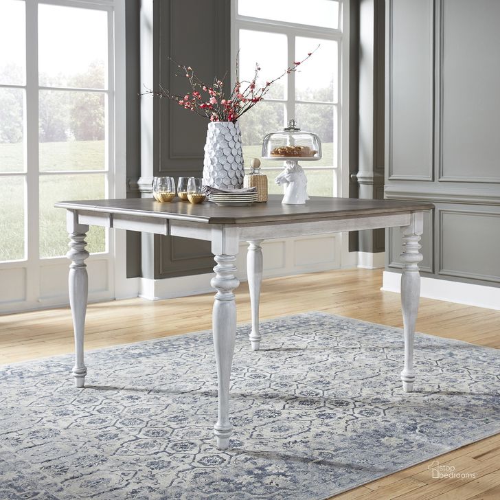 Ocean Isle Gathering Table In White by Liberty | 1StopBedrooms