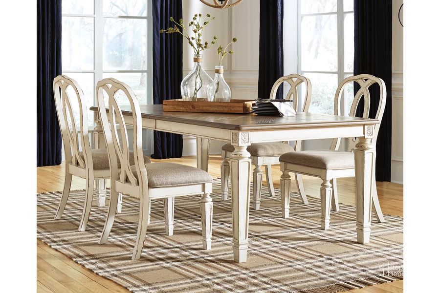 Realyn White Extendable Rectangular Dining Table by Ashley Furniture ...