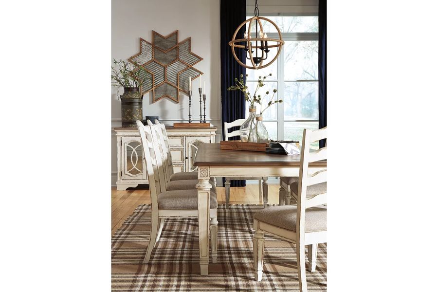 Realyn White Extendable Rectangular Dining Table by Ashley Furniture ...